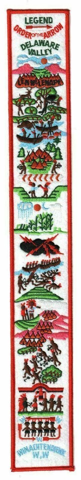 OA Legend Strip Red White Background Plastic Back Order of the Arrow ...