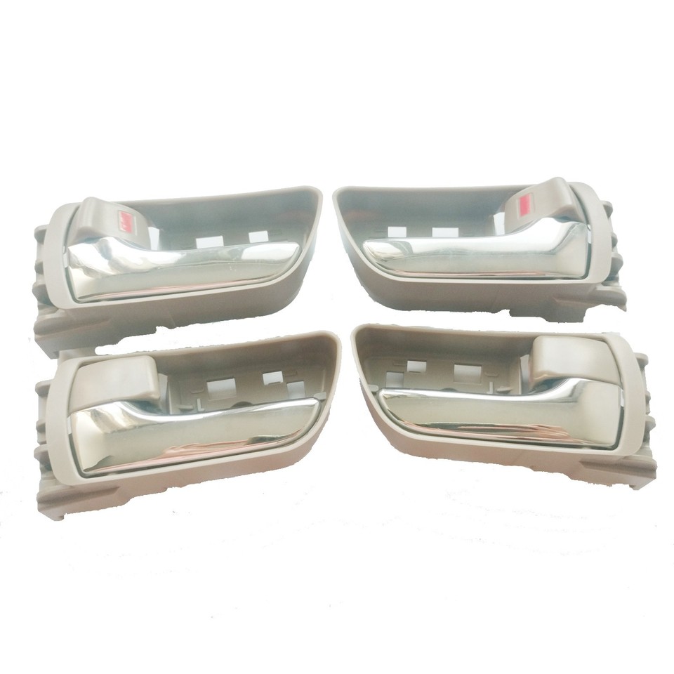 Fit 04-10 Toyota Sienna Inside Beige Chrome Front Rear Left Right Door ...