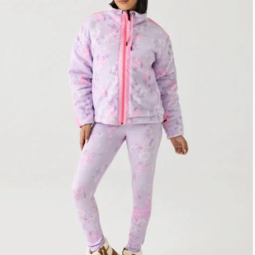 NWT Bogner X LoveShackFancy Ninetta2 Midlayer Fleece Jacket Hibiscus XS ...