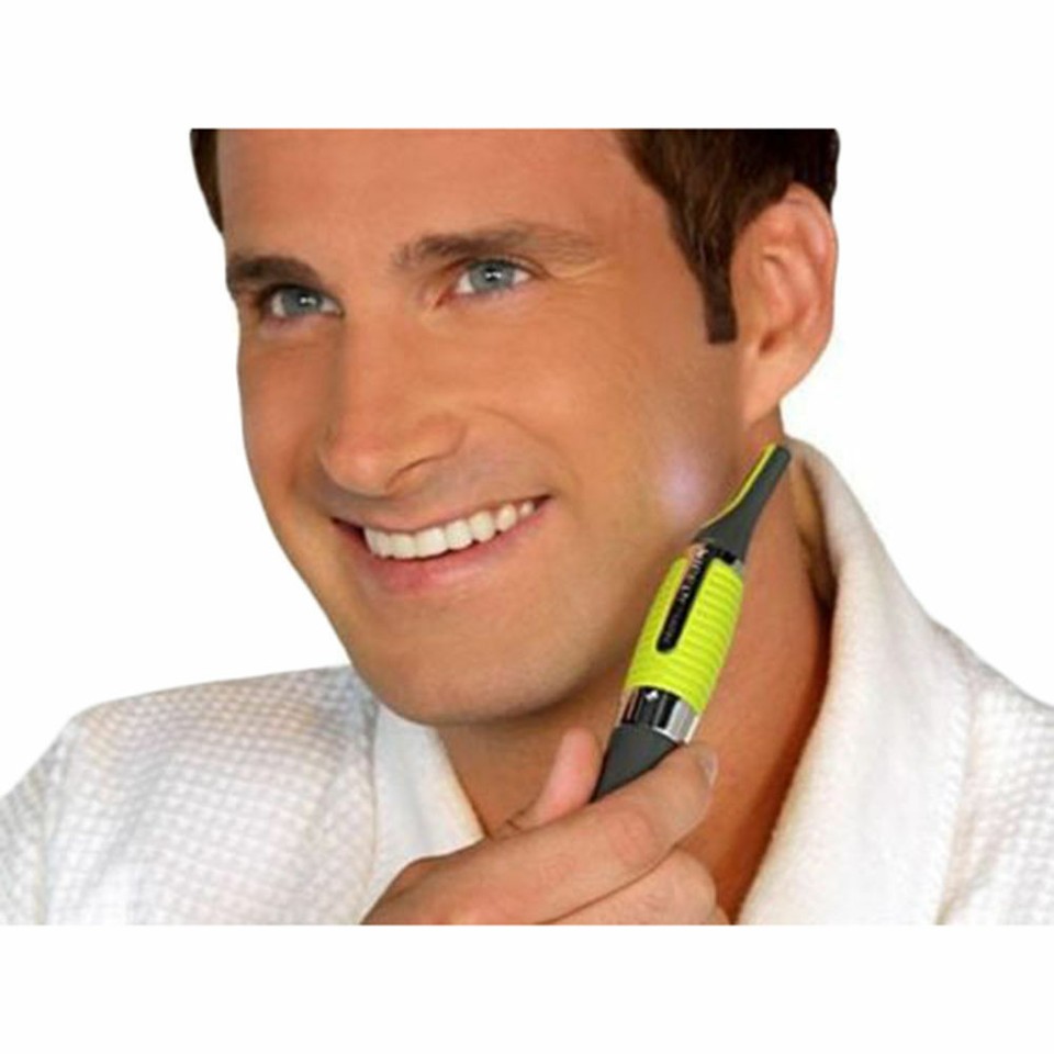 Hot Men Nose Ear Face Neck Eyebrow Hair Mustache Beard Trimmer Shaver ...