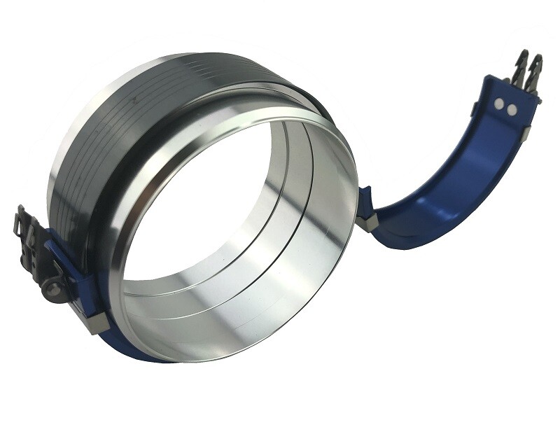 Quick release CLAMSHELL Pegasus Wiggen Clamp Blue Flange For 3.0" OD ...