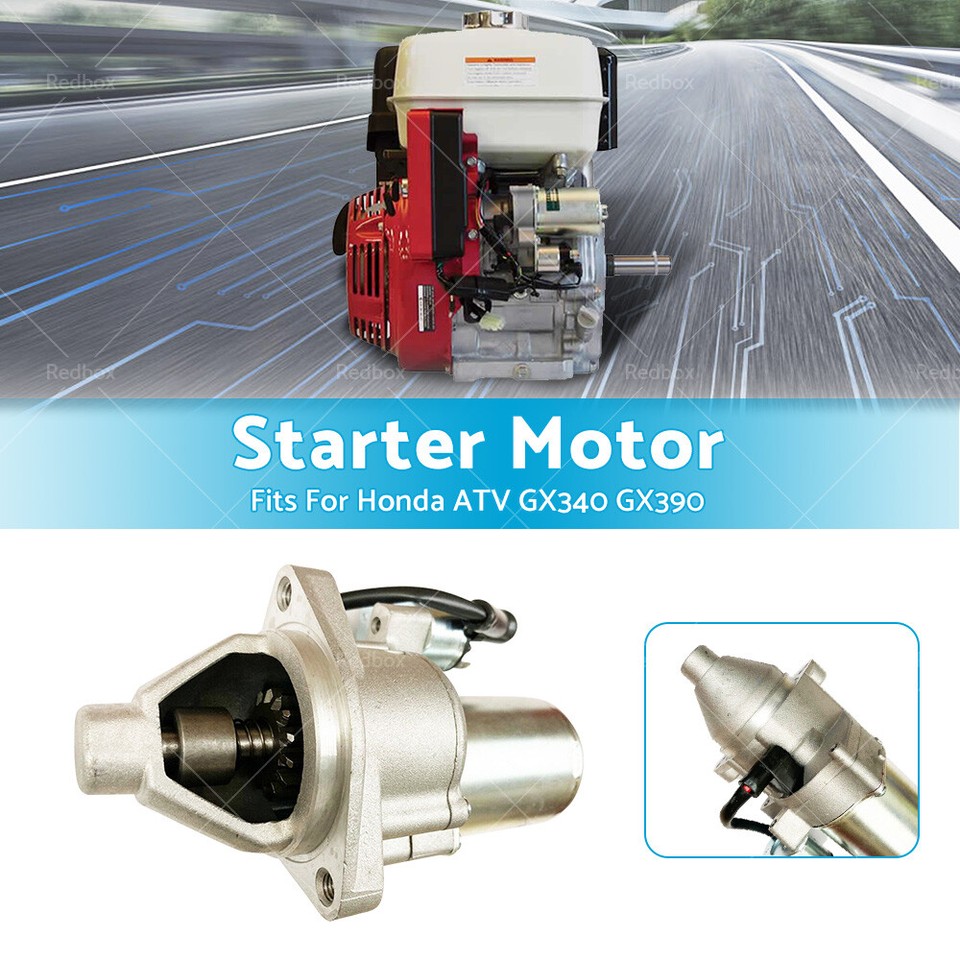 Starter Motor For Honda GX340 GX390 11HP 13HP 190F 188F AM390 Petrol ...
