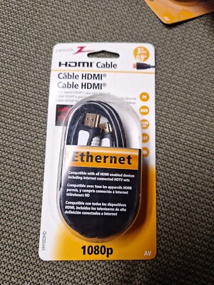 NEW ZENITH VH1003HD 3 FOOT BLACK HIGH SPEED HDMI CABLE 6318711 | eBay