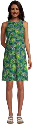 NWT Lands' End Women's Modest Dresskini Swim Cover Up Dress Size 6 $120 ...