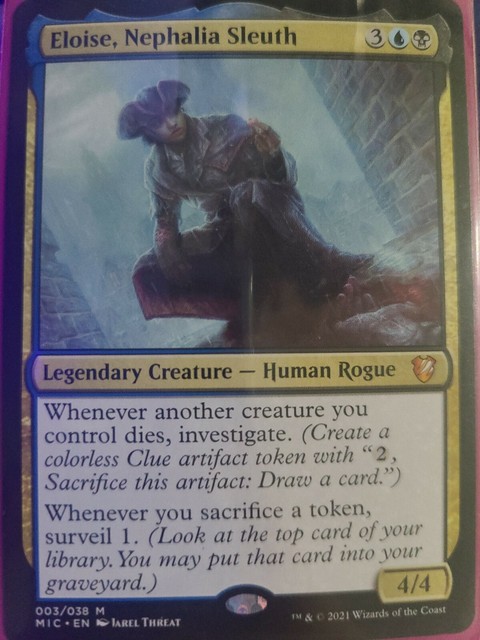 MTG Eloise, Nephalia Sleuth Commander: Innistrad: Midnight Hunt 003/038 ...