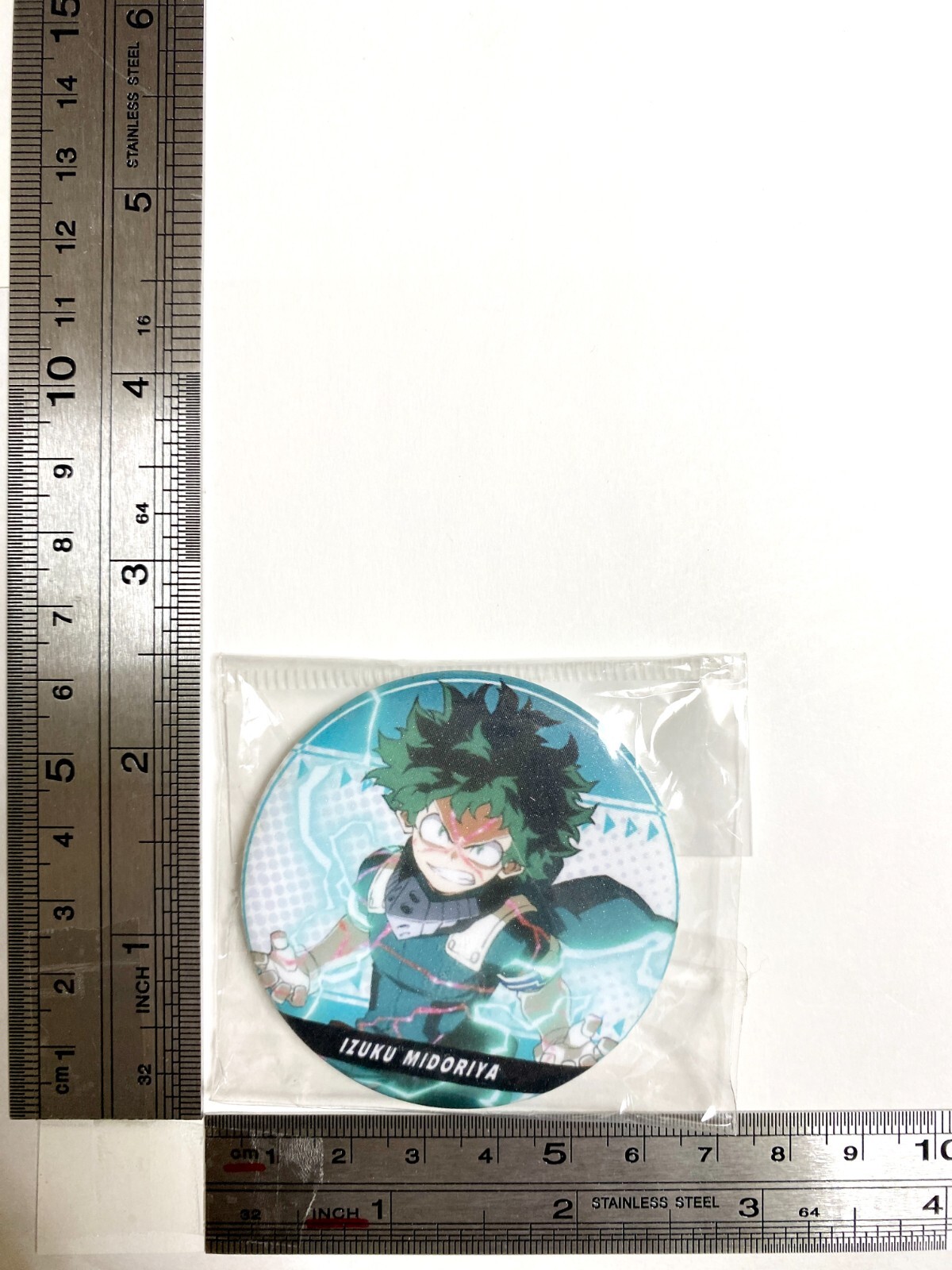 Izuku Midoriya My Hero Academia MHA Button Badge Bandai Namco Toei Rare ...