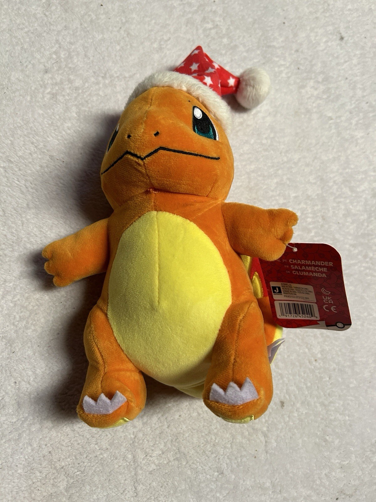 Pokemon Charmander Plush 9 Inches With Santa Holiday Hat- New With Tags ...