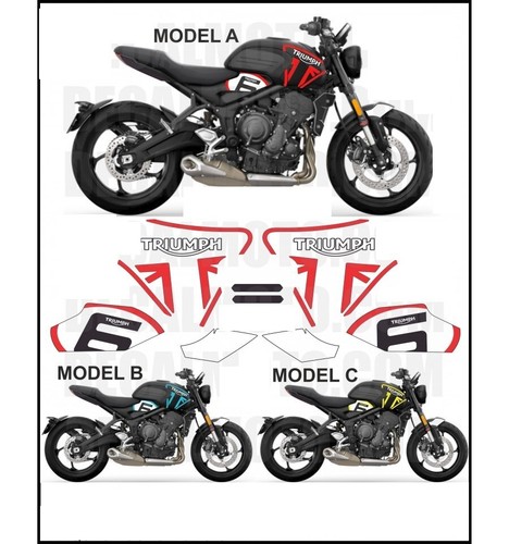 Stickers Trident 660 Sign Number Black Set Compatible | eBay