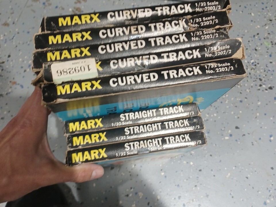 Vintage Marx Electric Speedways Road Racing Track Lot - NOS - | eBay