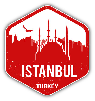 Istanbul City Turkey Grunge Travel Stamp Car Bumper Sticker Decal 5" x ...