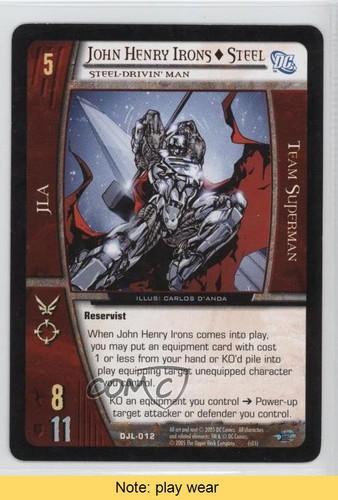 2004 VS System DC Justice League of America John Henry Irons - Steel ...