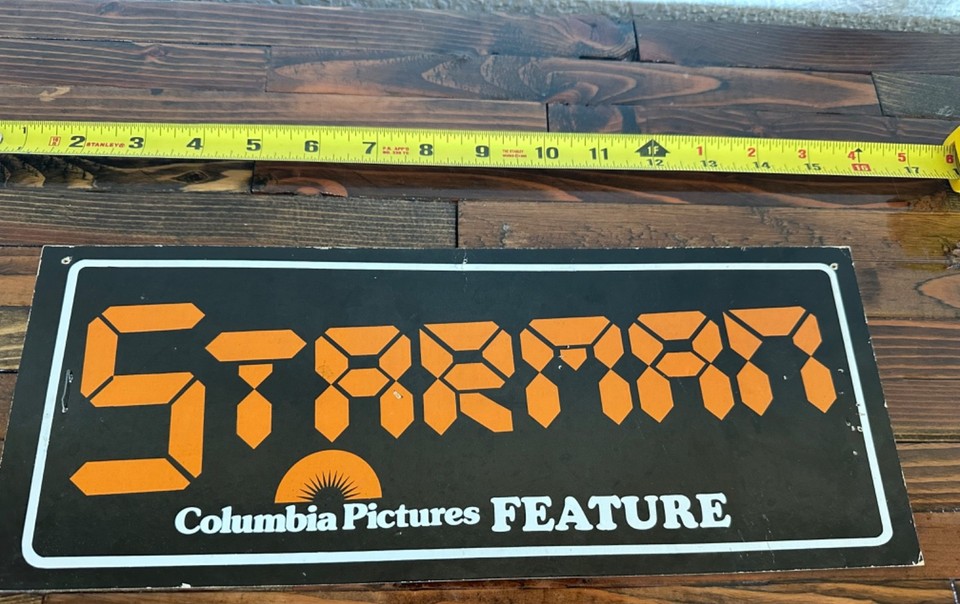 STARMAN CAST & CREW PROP PARKING PASS SIGN VEHICLE DISPLAY PLACARD #19 ...