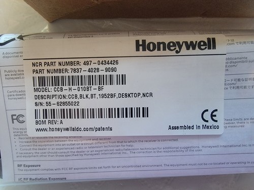 Honeywell NCR 1952GSR-2-BF Scanner & Cradle | eBay