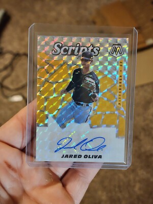 Jared Oliva 2021 Mosaic Scripts Auto PIRATES/ANGELS & Mosaic Prizm. | eBay