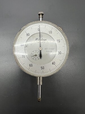 (V) VINTAGE MITUTOYO NO. 3416 LARGE FACE DIAL INDICATOR .001" - 1 ...