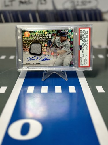 Miguel Cabrera 2022 Topps Pristine Pink Refractor Patch Auto /15 PSA 10 Tigers | eBay