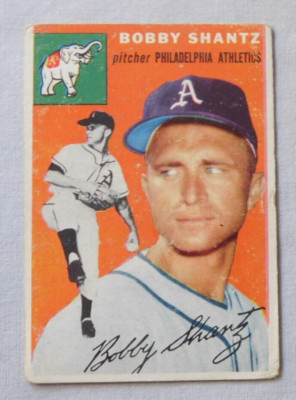 1954 Topps #21 Bobby Shantz Philadelphia Athletics Baseball Card | eBay