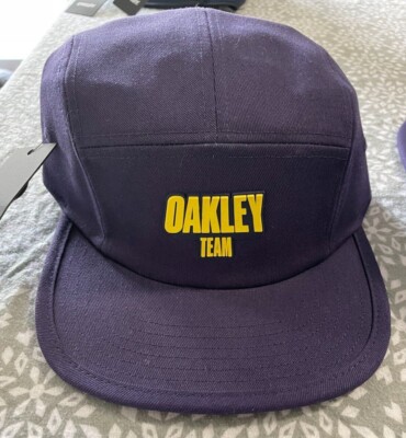 5 Panel Oakley Team Logo Hat Cap Strong Violet Blue L/XL Adjustable NEW ...