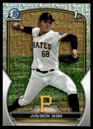 Jun-Seok Shim 2023 Bowman Chrome Prospects Rookie Mojo Refractor 1st ...
