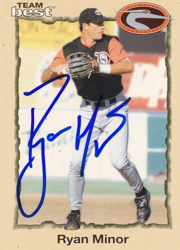 RYAN MINOR 1998 TEAM BEST AUTOGRAPHED SIGNED AUTO BASEBALL CARD 31 ...