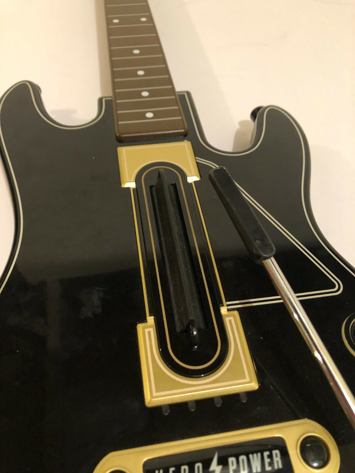 Guitar Hero Live Wireless Guitar Controller Black Gold 0000654 Xbox 360 ...