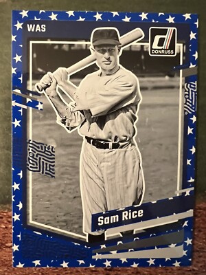 2023 Donruss Independence Day Sam Rice Washington Senators | eBay