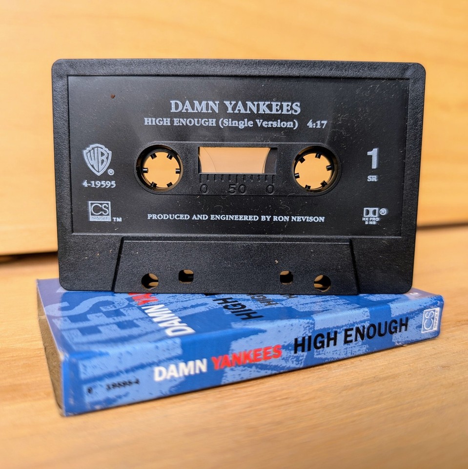 DAMN YANKEES High Enough Cassette Single 1990 Warner Bros. Records | eBay