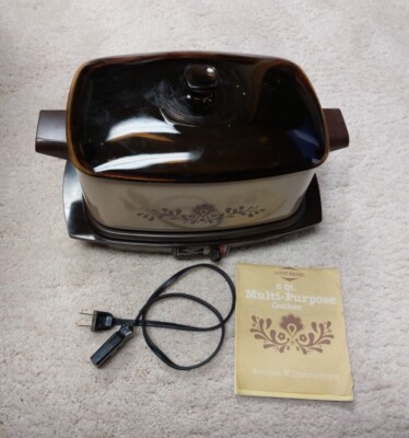 West Bend Slow Cooker 5275 NonStick Crock Pot Variable Heat 6 QT W ...