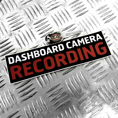 1X DASHBOARD CAMERAS RECORDING - FUNNY CAR STICKER DECAL BUMPER | eBay UK