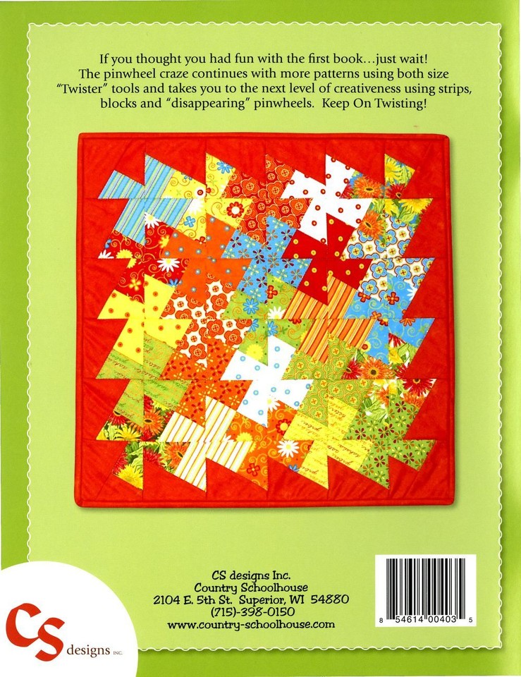 Let's Twist Again Quilt Pattern Book by Marsha Bergren for Twister ...