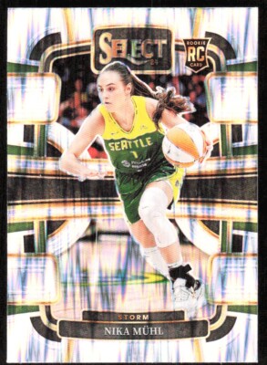 2024-25 10611D WNBA SELECT SILVER FLASH PRIZM NIKA MUHL Rookie Seattle ...