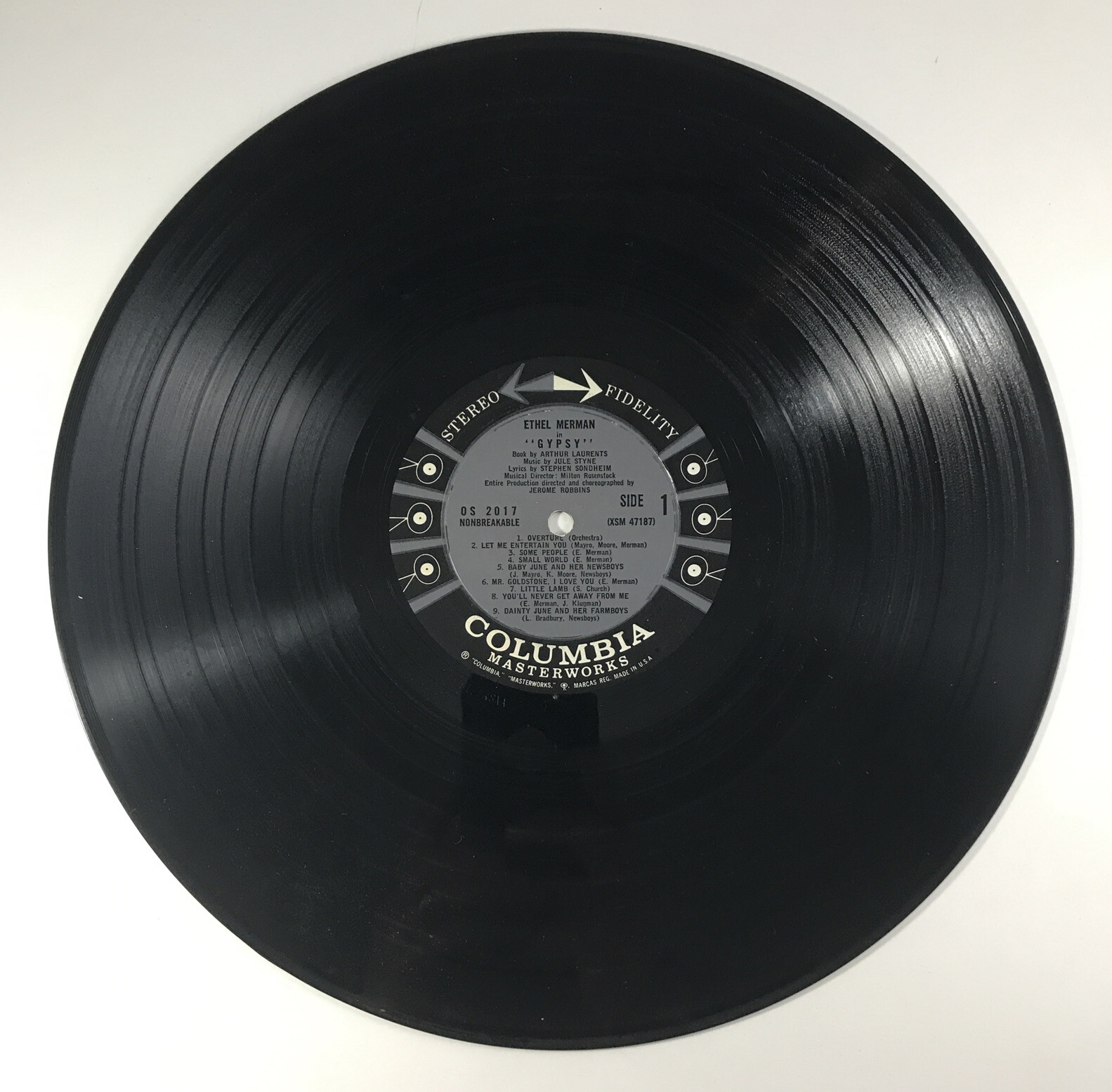 Gypsy A Musical Fable Ethel Merman Columbia Masterworks OS 2017 Stereo ...