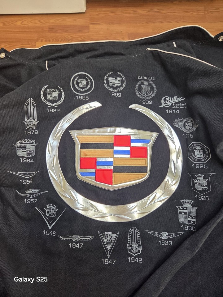 Vintage Cadillac Race Jacket JH Design Size 3LX Racing Car | eBay