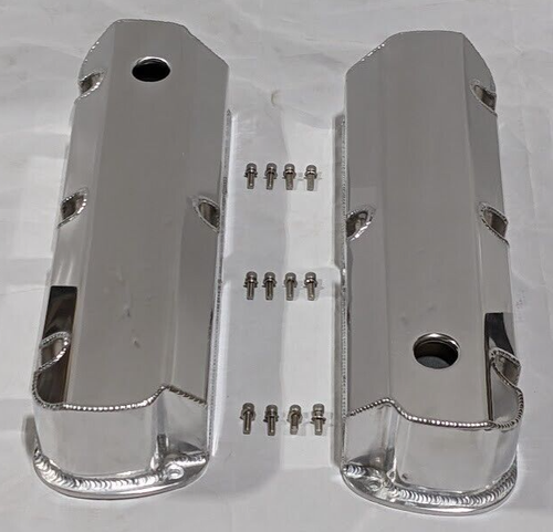 Ford Mercury Fabricated Aluminum TALL Rocker Covers 289 302 351W Valve ...
