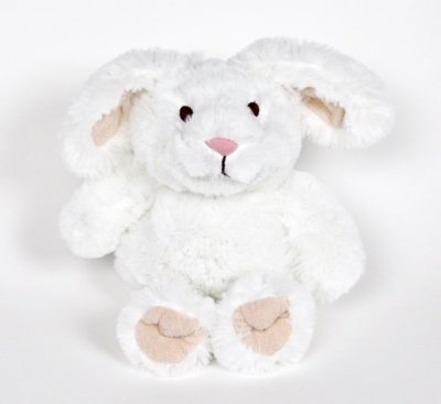 2012 Animal Adventure Target White Bunny Rabbit Stiched Eyes Plush Toy ...
