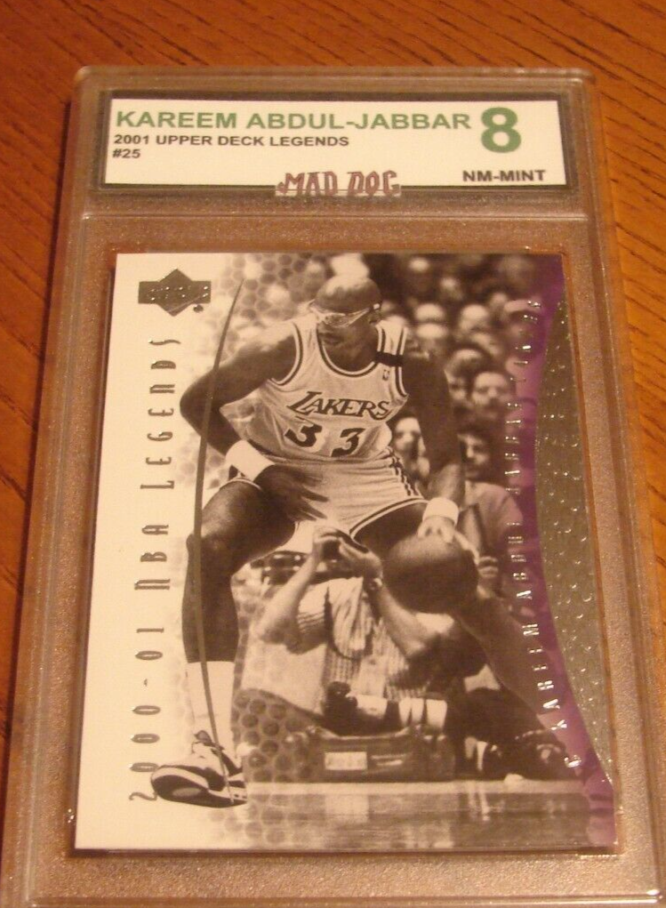 KAREEM ABDUL-JABBAR****2001 UPPER DECK Legends--MINT 8****LAKERS---Mad ...