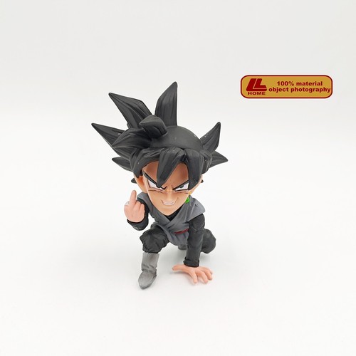 Anime Dragon Ball Z Super Black Goku Rose Q Ver Middle finger Figure ...