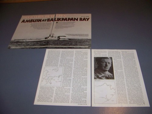 USS PERCH (SS-313) "OPERATION PLATYPUS" ...HISTORY/PHOTOS/DETAILS..RARE ...