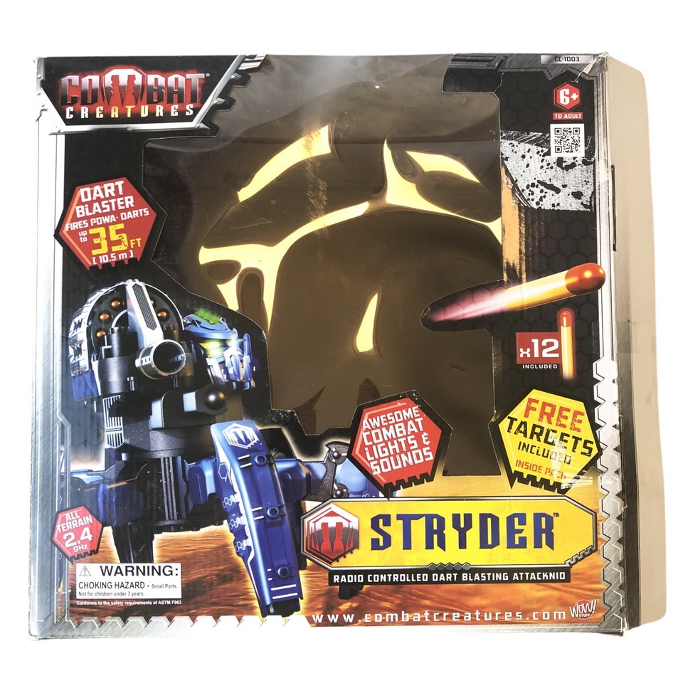 Combat Creatures Stryder Excellent Condition With Remote, Darts, Extras ...