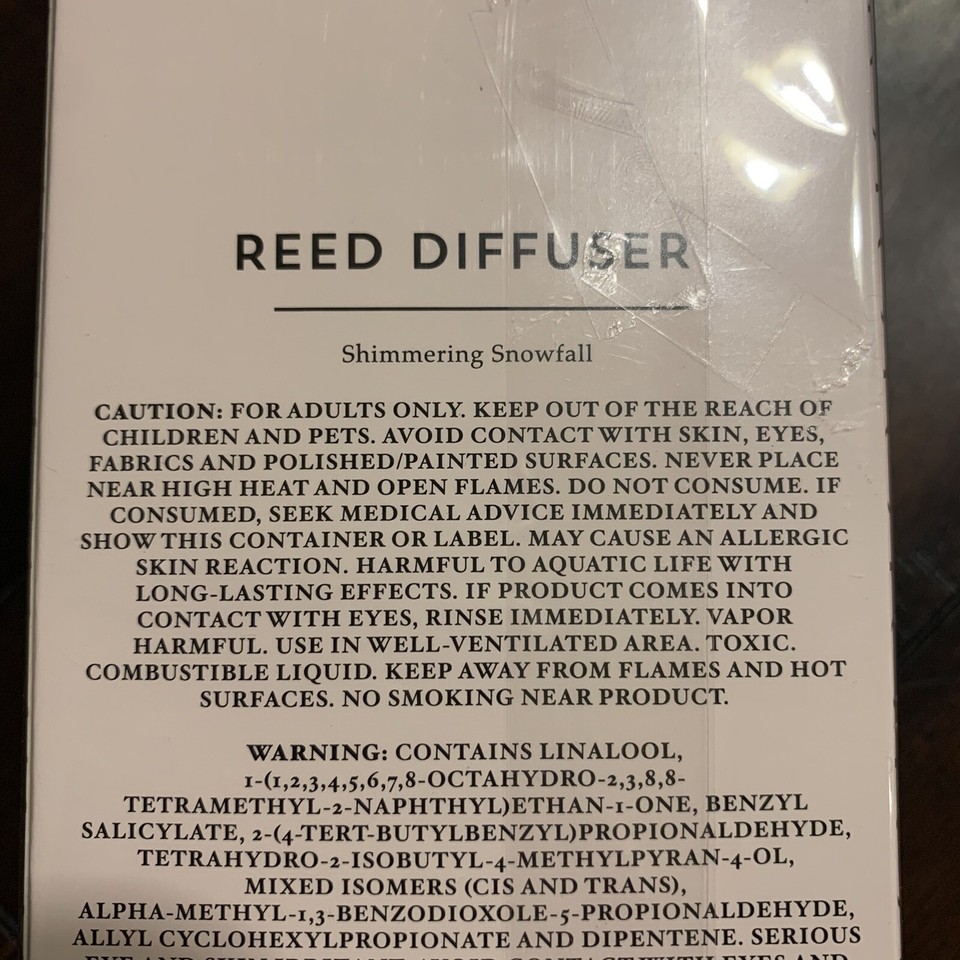 Modern Expressions Reed Diffuser 3.4 fl. oz. Shimmering Snowfall | eBay