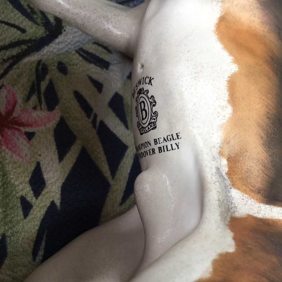 Beswick Champion Beagle Wendover Billy 14x14cm on Wooden Plinth | eBay UK