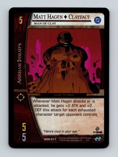 1993 Matt Hagan as Clayface DOR-071 Foil VS System DC Origins Trading ...