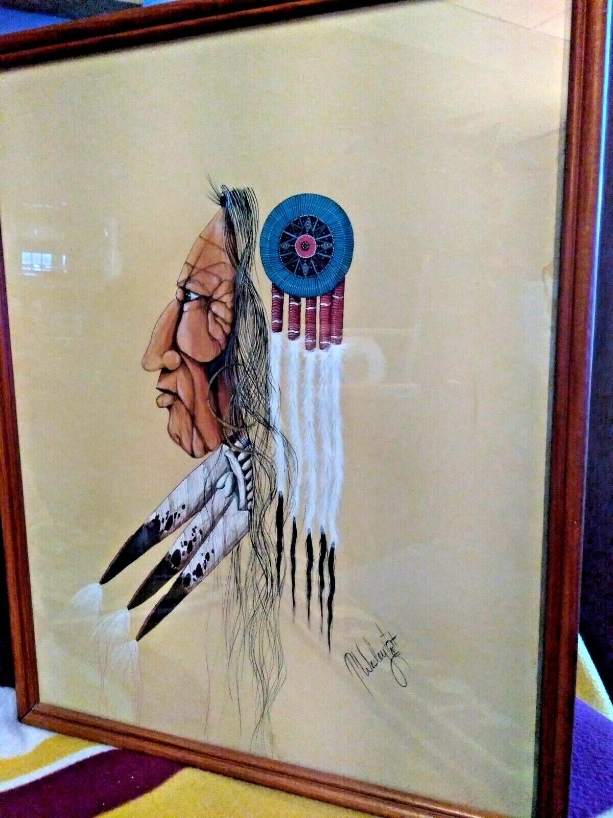 Washington Redskins One-Of-A-Kind Oil Painting - 21" x 17" Framed ...