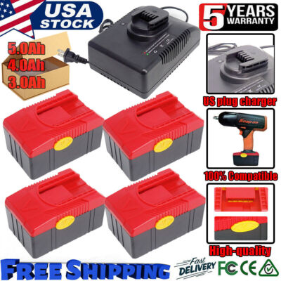 For Snap On 18V Battery CTB6187 CT6850 CTB4187 CTB4185 CTB6185 &Charger ...
