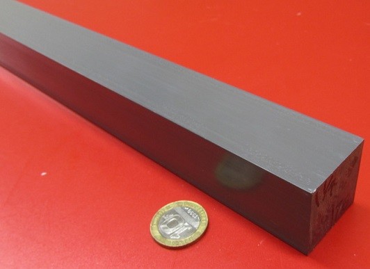 PVC Square Bar Grey, Type I, 1.25" (1 1/4") x 60" Length | eBay