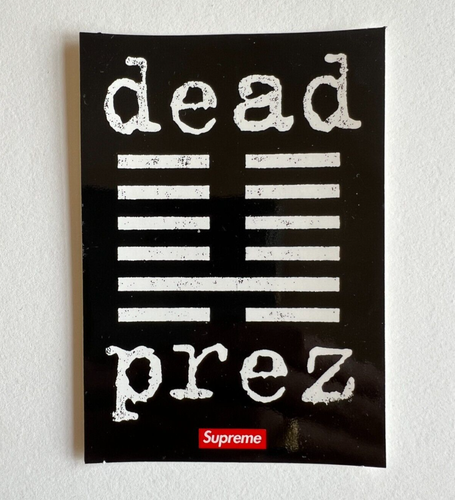 Supreme Dead Prez Sticker 100% Authentic FW19 Season | eBay