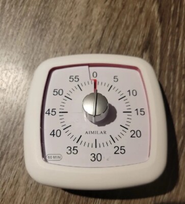 60 Minutes Visual Analog Timer Silent Countdown Clock Time Management ...