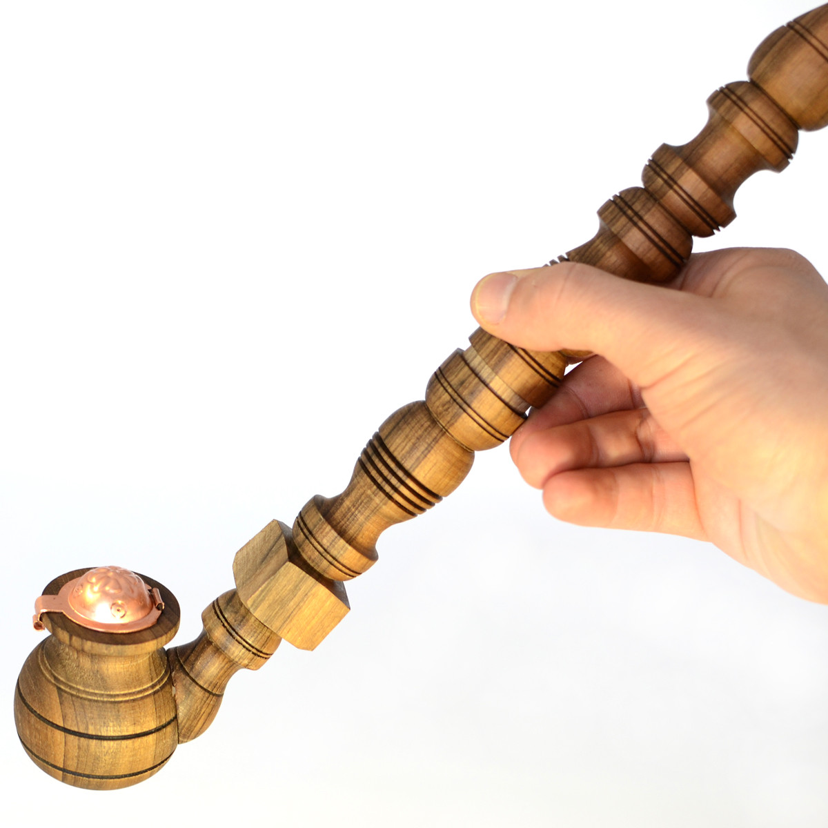 4pcs Wooden Smoking Pipes ECO Walnut Cherry Wood Tobacco Pipe HAND ...