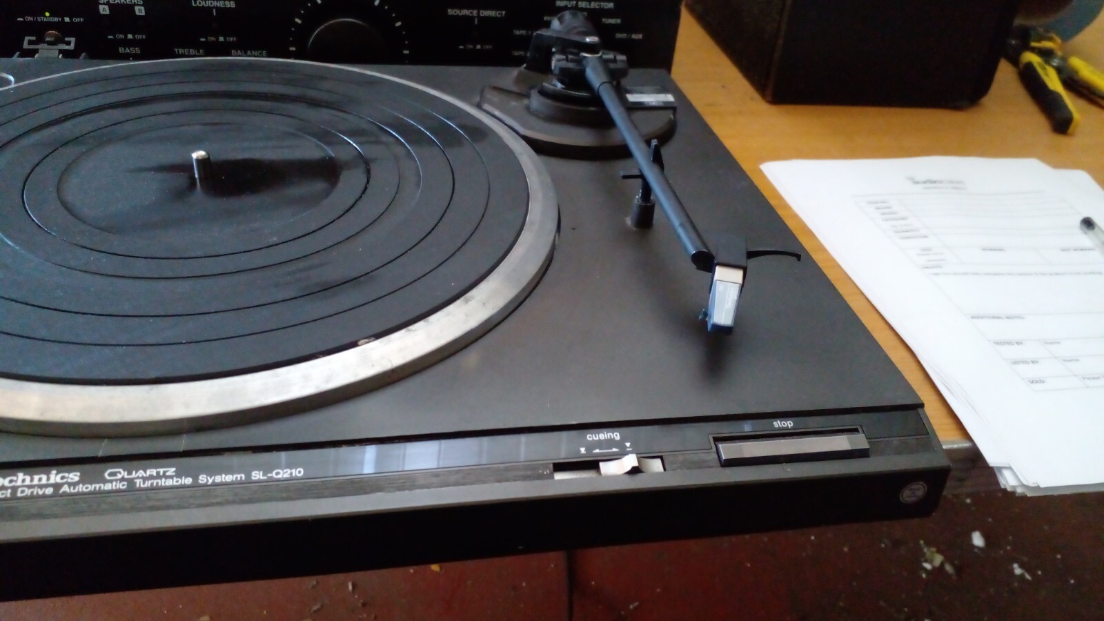 Technics Quartz, SL-Q210 Hi-fi turntable, direct drive w/ P30 headshell ...