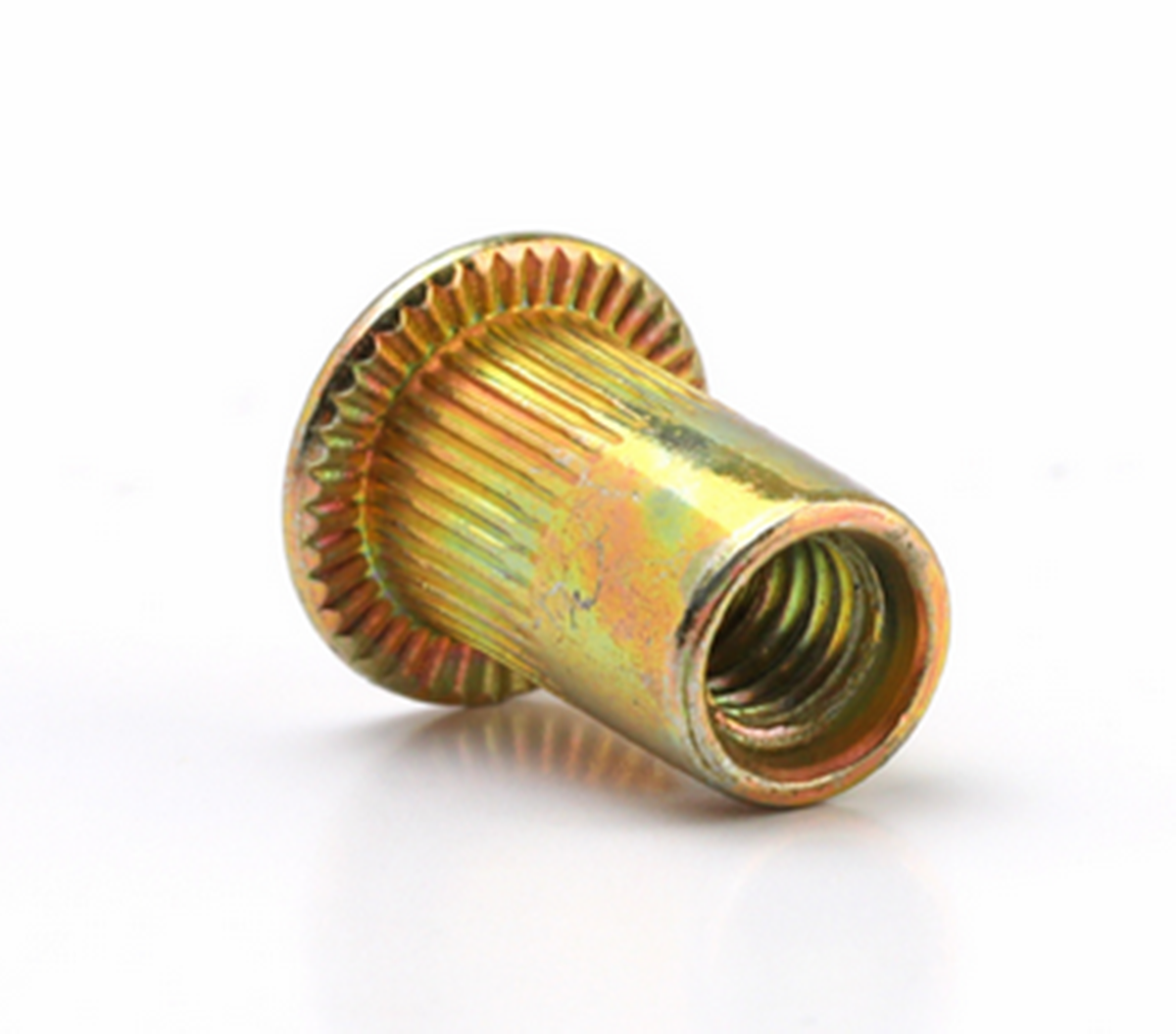 150 Pcs Flat Head M5 Rivet Nut Rivnut Nutsert Metric Zinc Plated Carbon ...